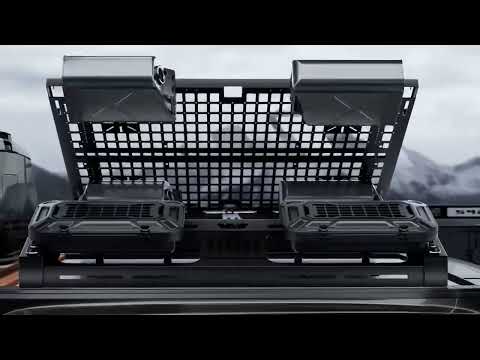 Truck Bed Organizer Rack W/Light for Ford Ranger F150 Raptor Storage ...