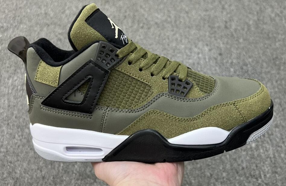 Air Jordan 4 Retro Olive Canvas - Rsneakers Air Jordan 4 Retro Olive Canvas - Rsneakers
