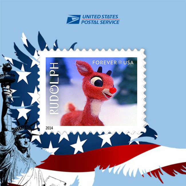 Rudolph the Red-Nosed Reindeer 2014 - US-Stamps