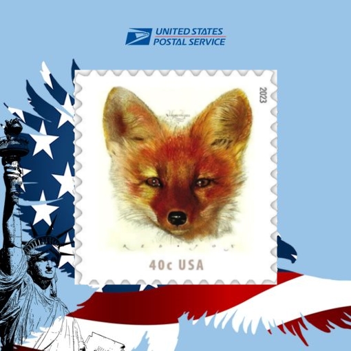 2023 Red Fox(40-cent Stamp) - US-Stamps