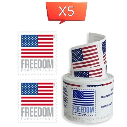 US FLAG 2023 5 Rolls(500 Pcs) - US-Stamps
