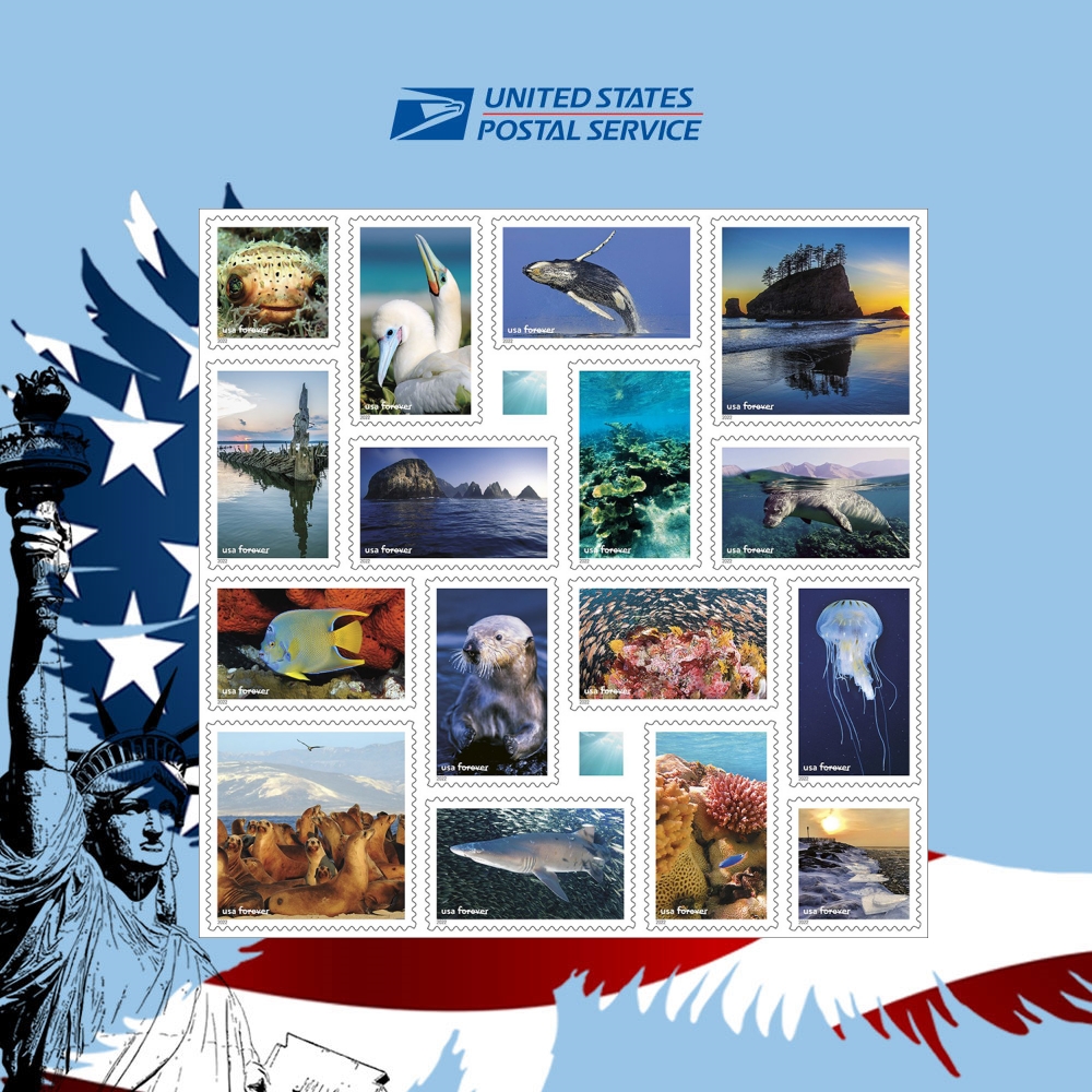 2022 National Marine Sanctuaries - US-Stamps