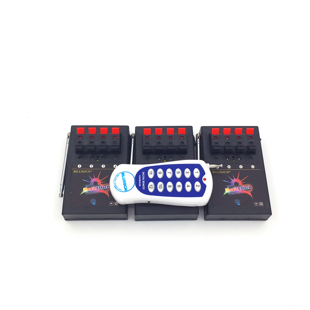 Bilusocn 12 Cue Wireless Fireworks Firing system equipment+Remote control
