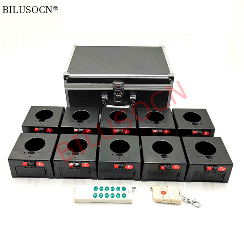 10 Cues Wireless Fireworks firing system Cold Firework Fountain Remote ...