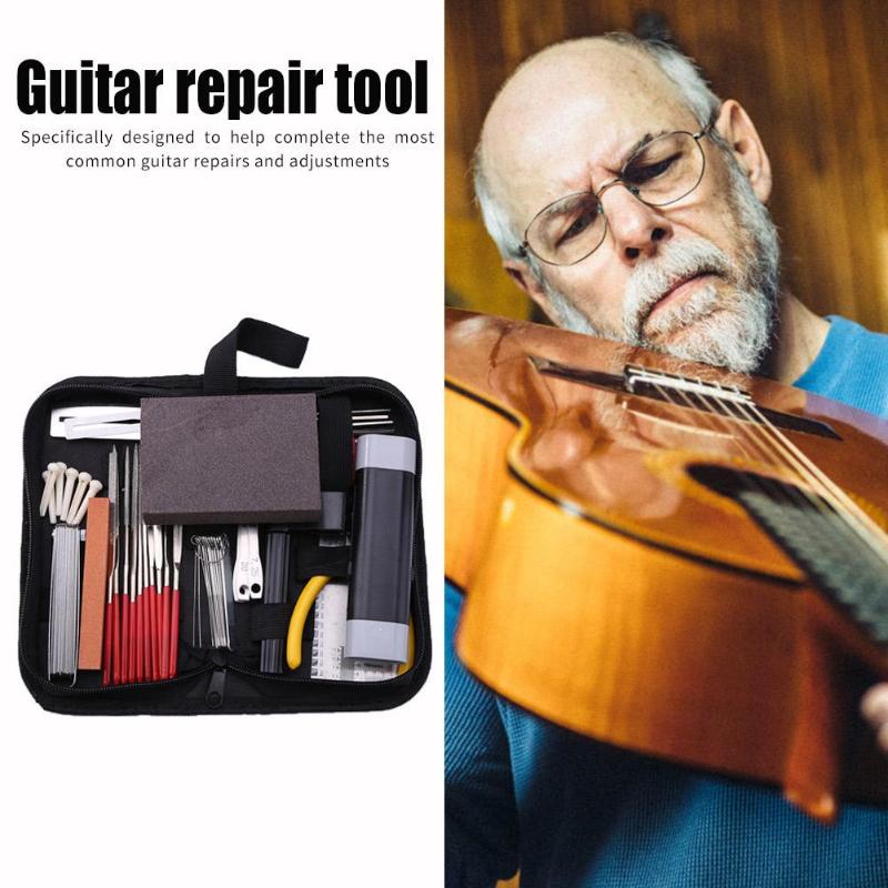 Professional Guitar Care Tool Repair Maintenance Tech Kit Set Guitars Repair Tool Set Acoustic
