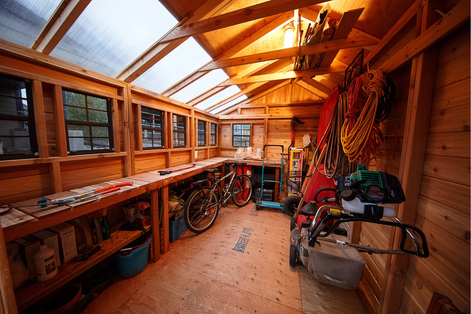  Storage Shed 8 Ft W X 12 Ft D Cedar Wood Sunshed Garden Shed Econ
