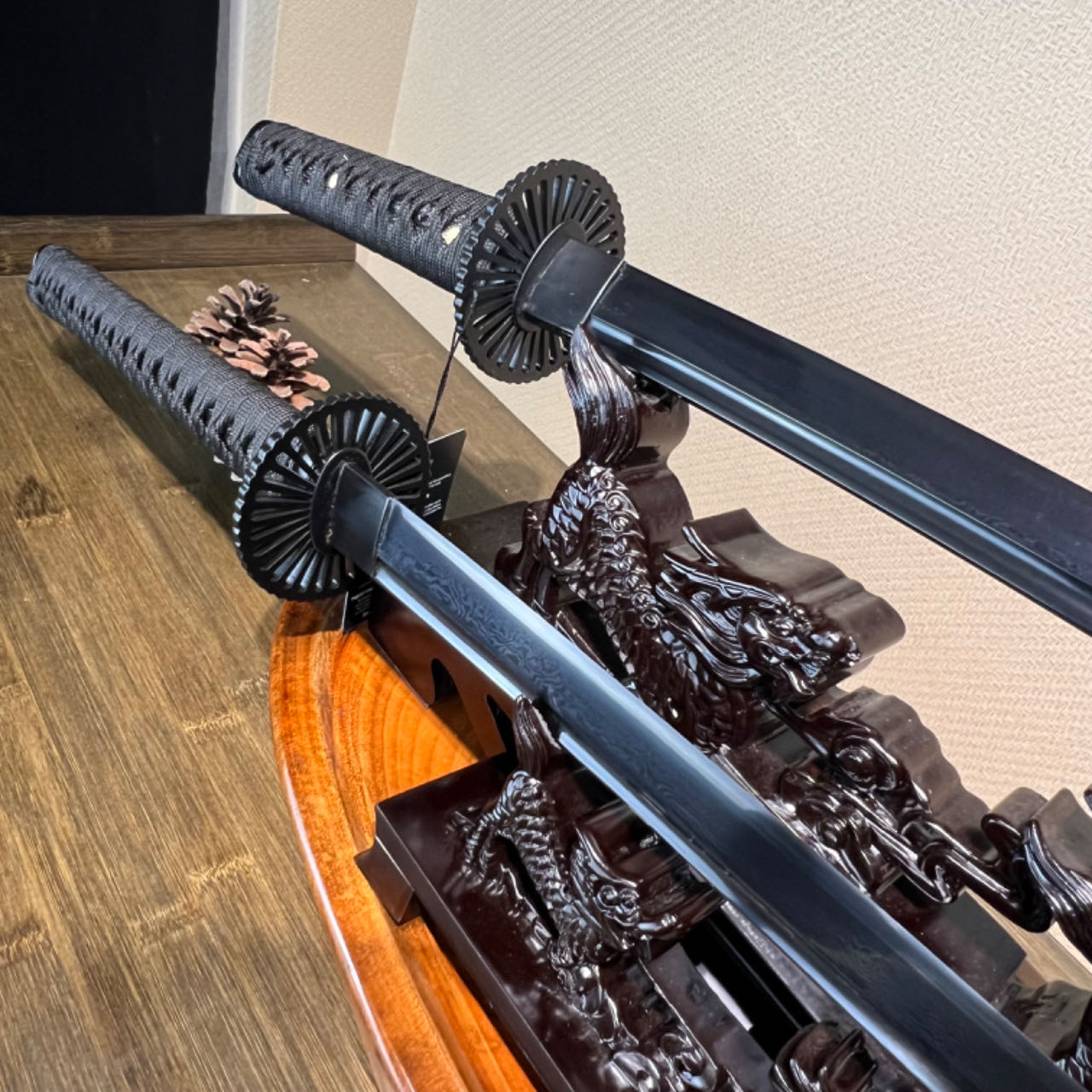 【BUY】Dark Shadow Samurai (暗影武士) Daisho Set - Black Damascus Steel ...