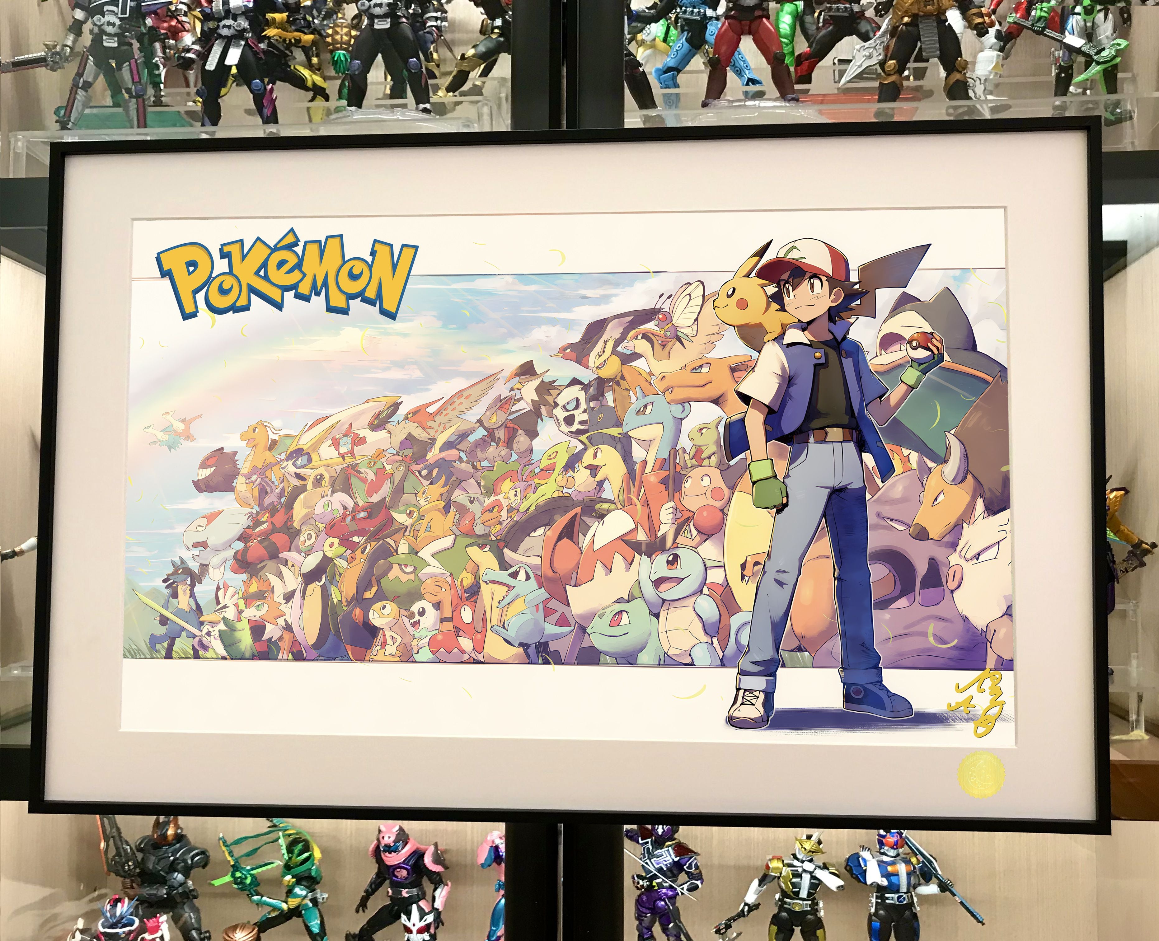【Pre-sale】Ash Ketchum & Pokemons Decorative Painting-Pokemon-Xingkong ...