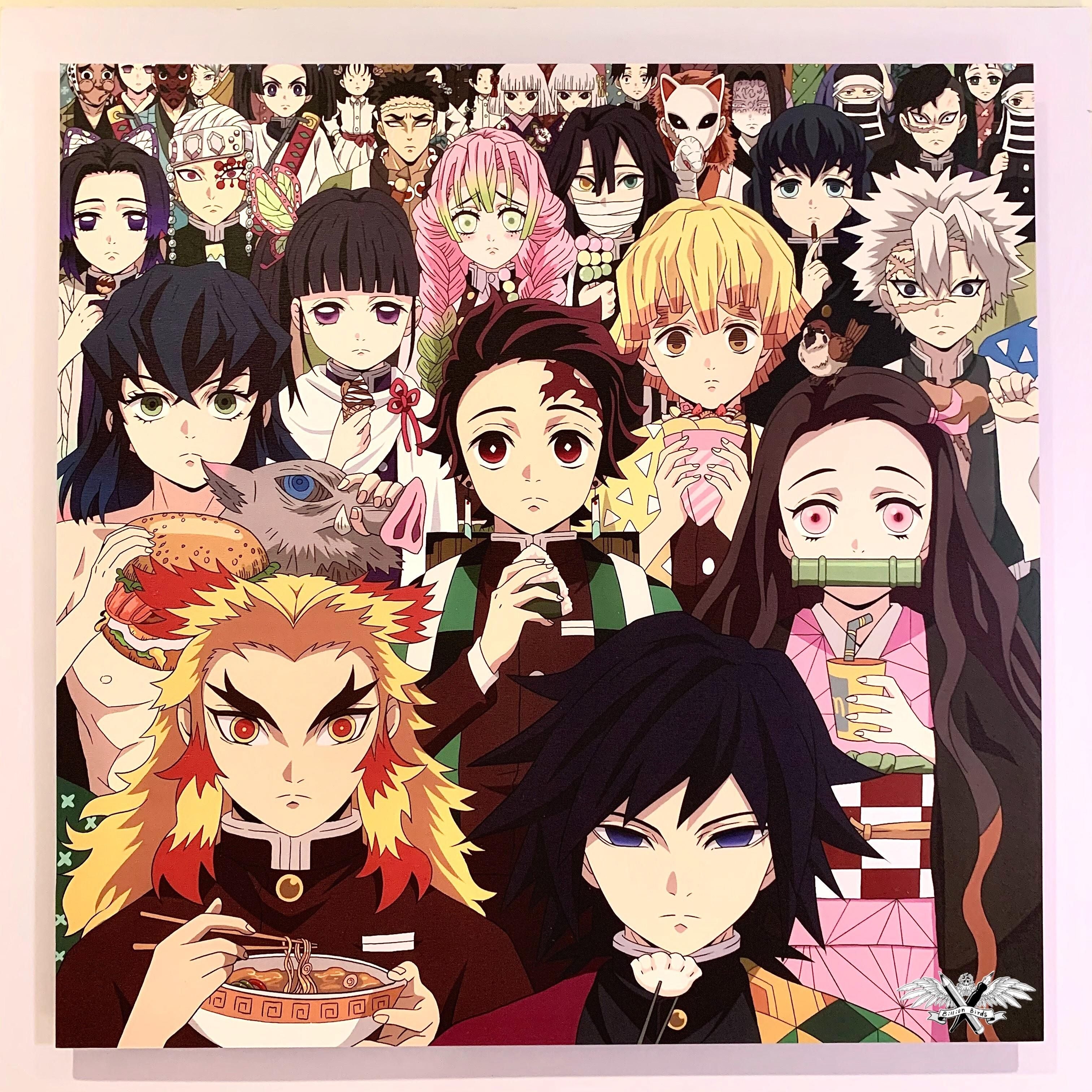 【In stock】Decorative painting of Demon Slayer-Billion Birds Studio ...
