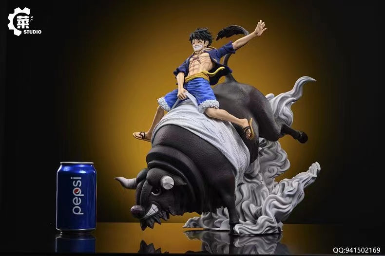 【Pre-sale】POP Scale Bull Riding Luffy-One Piece-Cai Studio ...