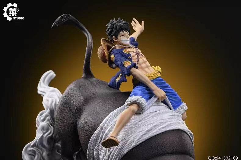 【Pre-sale】POP Scale Bull Riding Luffy-One Piece-Cai Studio ...