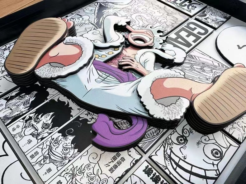 【In stock】Decorative Painting of Gear 5 Luffy-One Piece-Aotu Panda ...