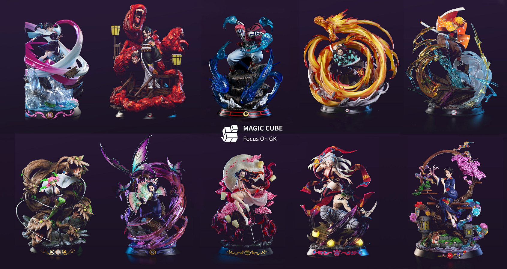 【In stock】Akaza-Demon Slayer-Magic Cube Studio - weareanimecollectors