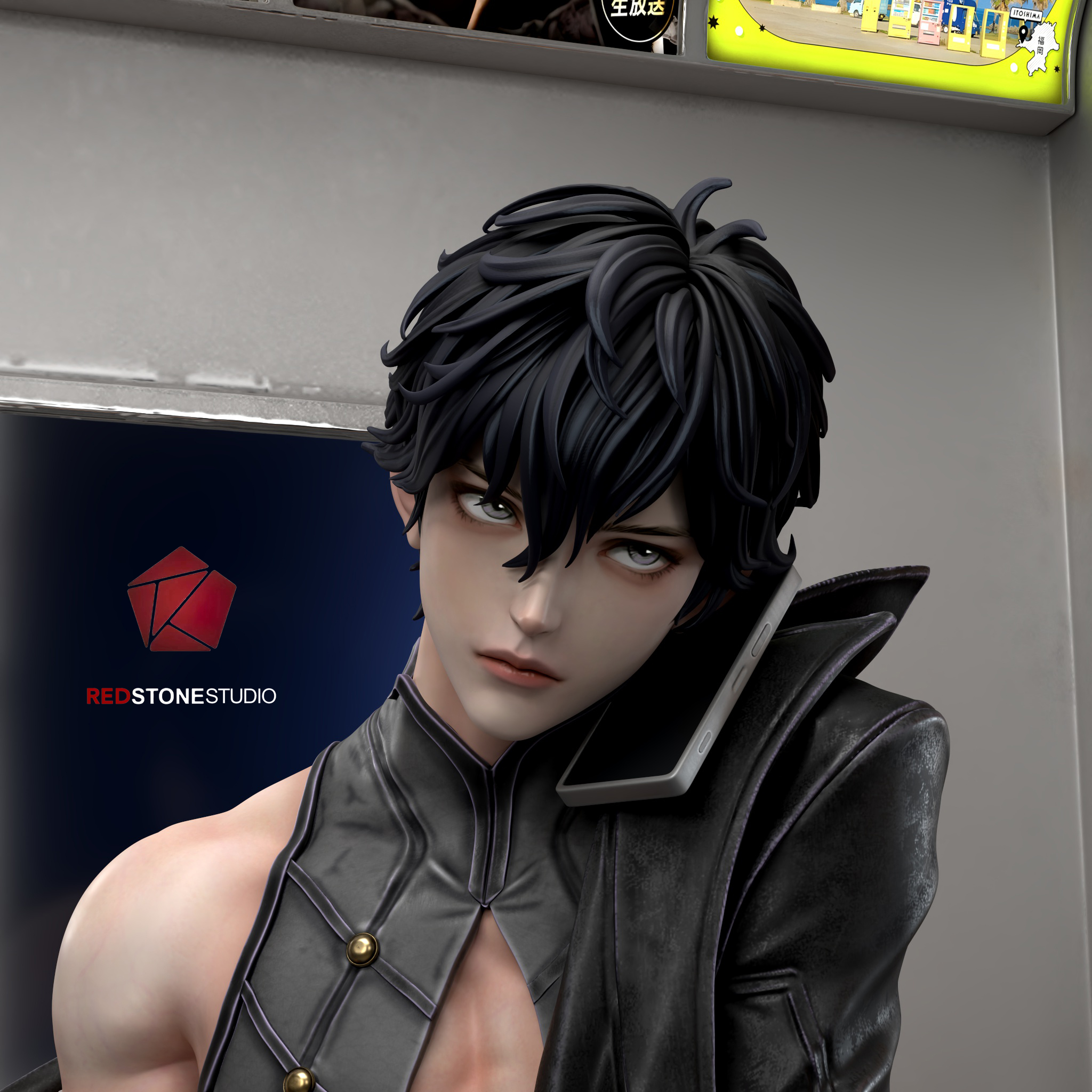 【Pre-sale】1/6 Scale JOKER-Persona 5-Red Stone Studio - weareanimecollectors