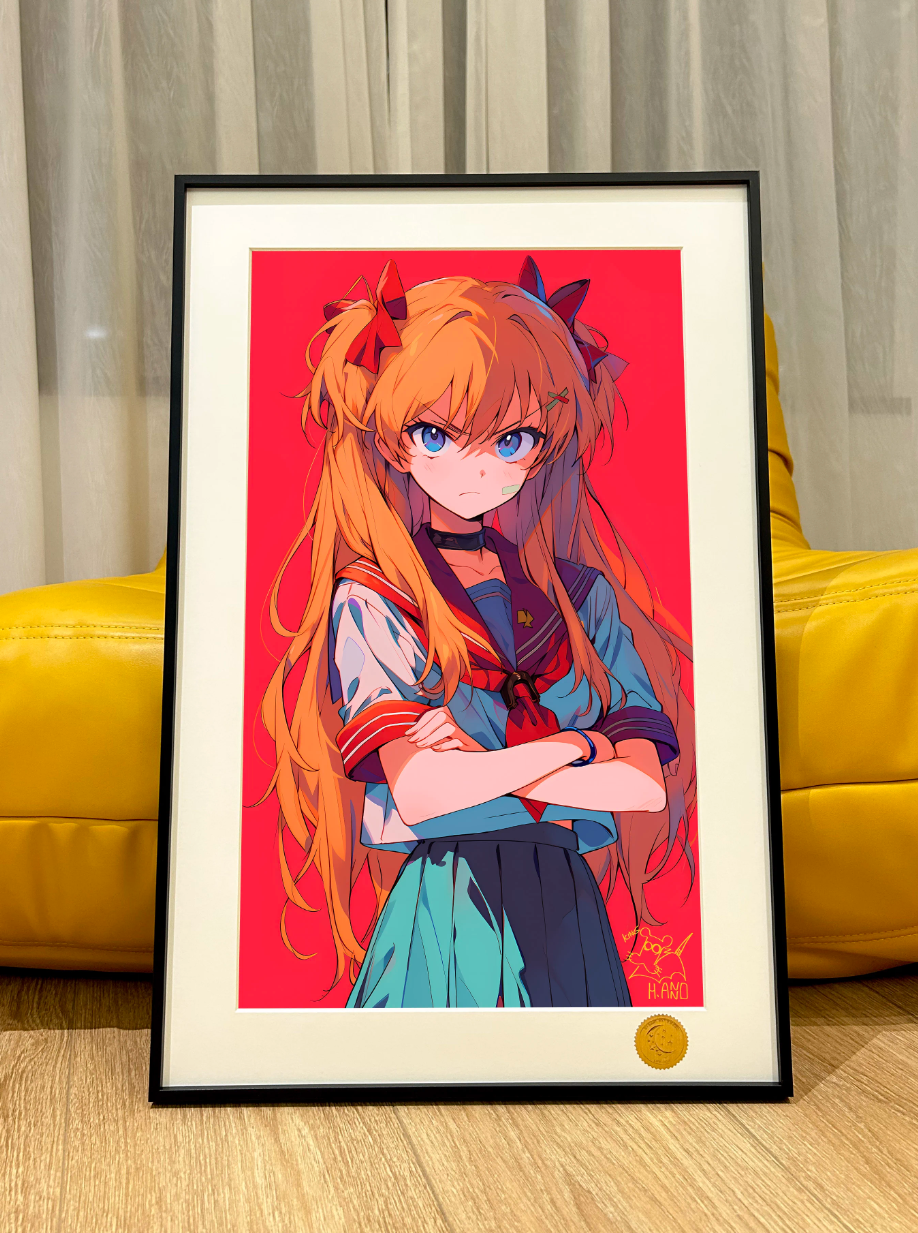 【Pre-sale】Decorative Painting of Angry Asuka Langley Soryu-EVA-XingKong ...