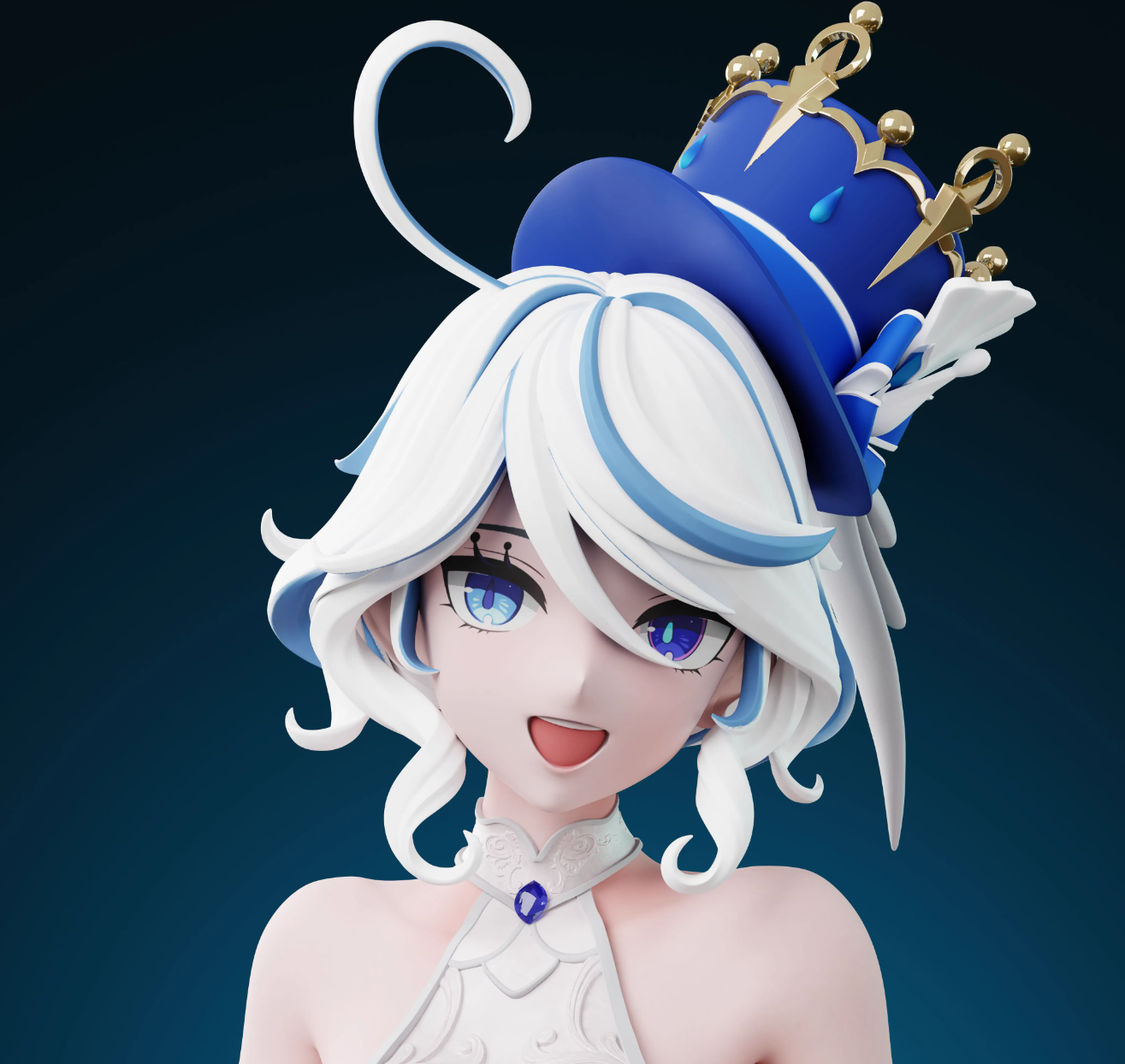 【Pre-sale】1/6 Scale Furina-Genshin Impact-Aquatic elf Studio ...