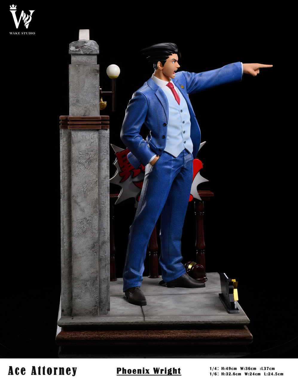 【Pre-sale】1/6 & 1/4 Scale Ace Attorney-Phoenix Wright-Wake studio ...