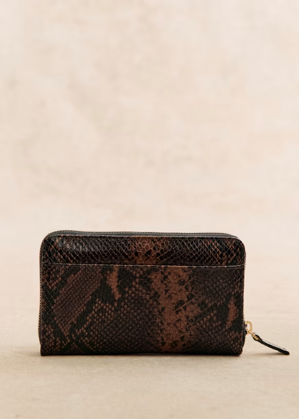 PORTEFEUILLE VICTORIA Kaki Python - KAY.COM