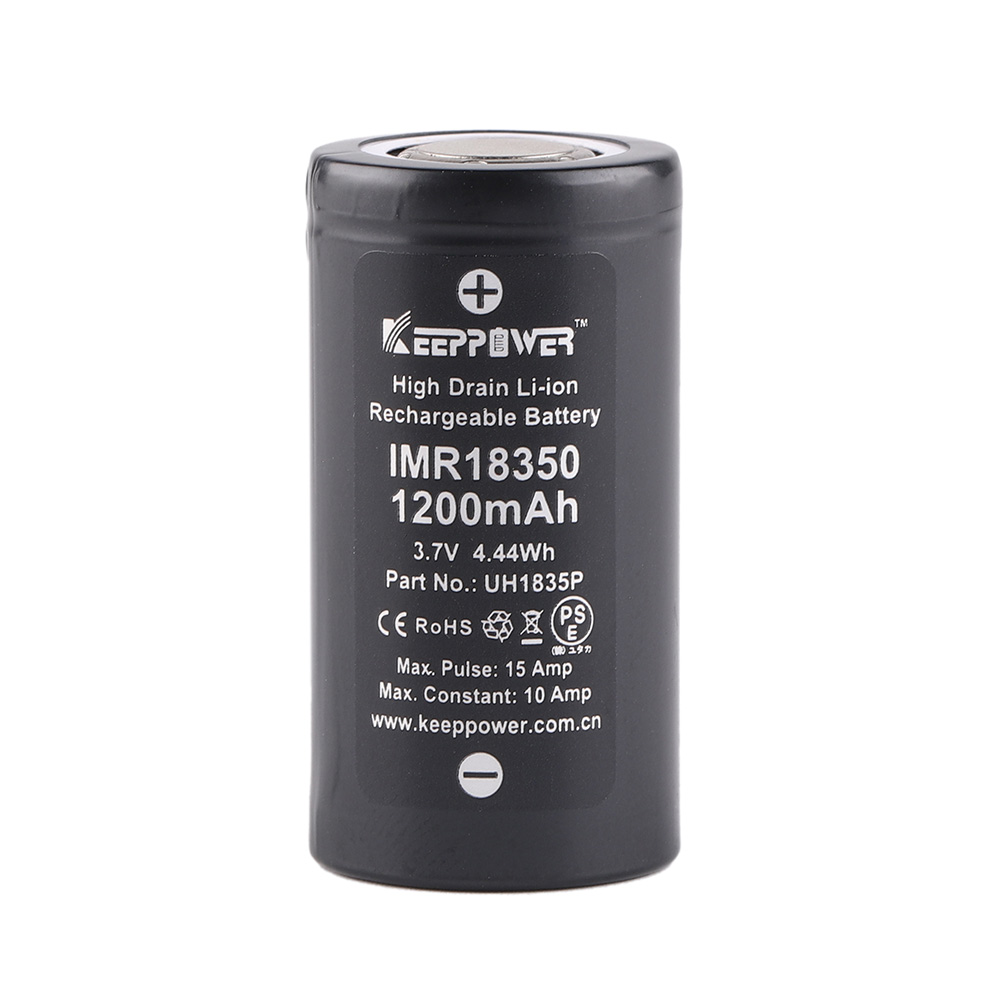 keeppower 18350 lithium battery, 1200mAH - Convoy flashlight keeppower 18350 lithium battery, 1200mAH - Convoy flashlight