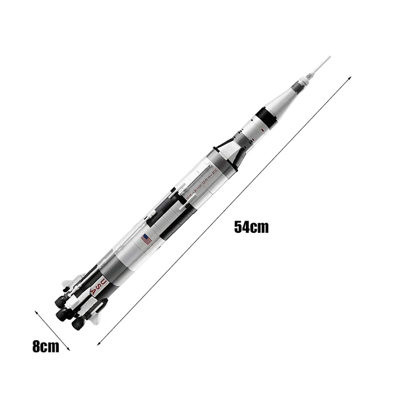 Apollo Saturn V Rocket Building Blocks - ENBRIC in Stock Now