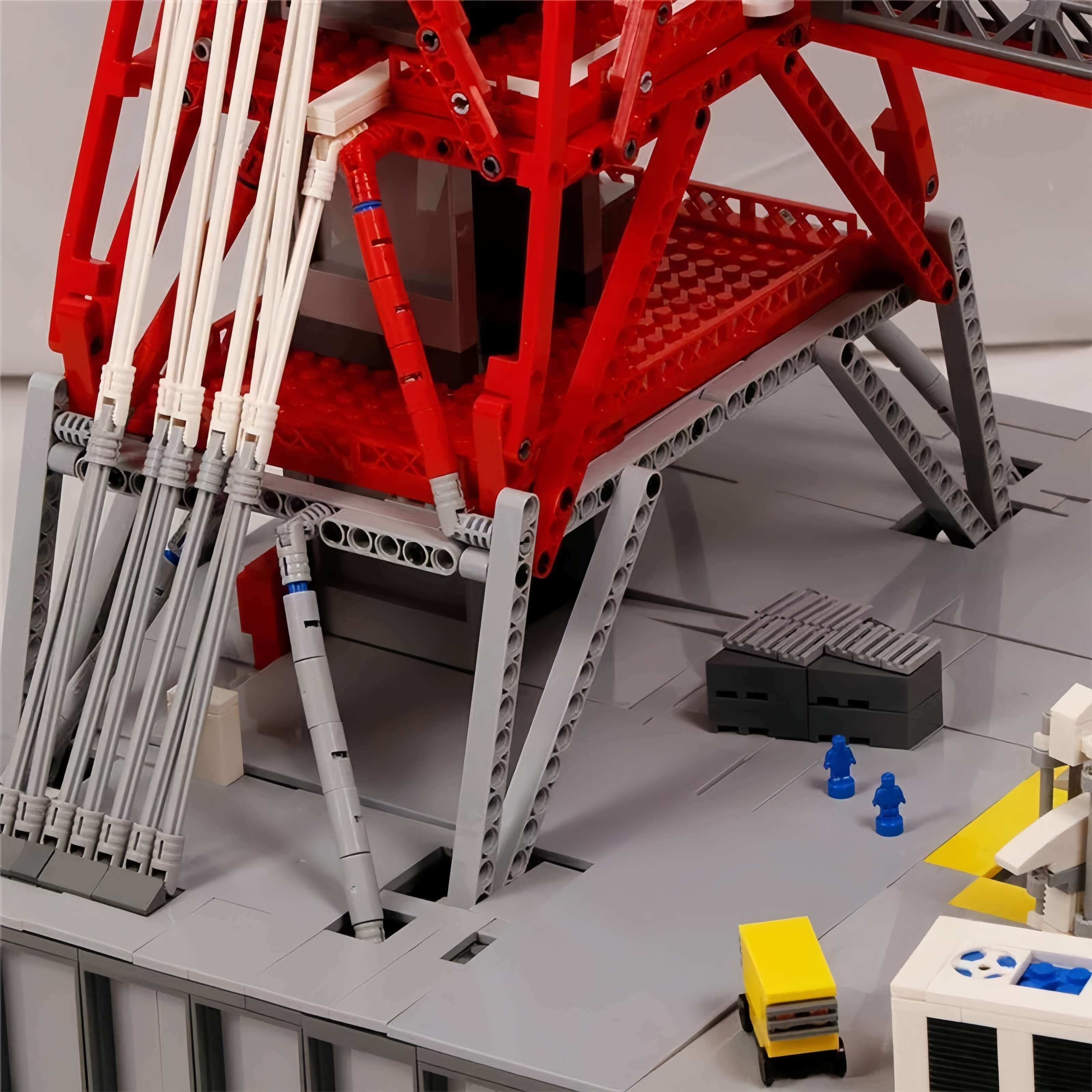 NASA Saturn-V Launch Umbilical Tower Saturn V Tower Saturn V Dimensions ...