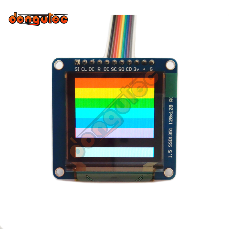 1 5 Oled Ssd1351 Breakout Board 16 Bit Color 1 5 W Microsd Holder For Arduino Dongyou