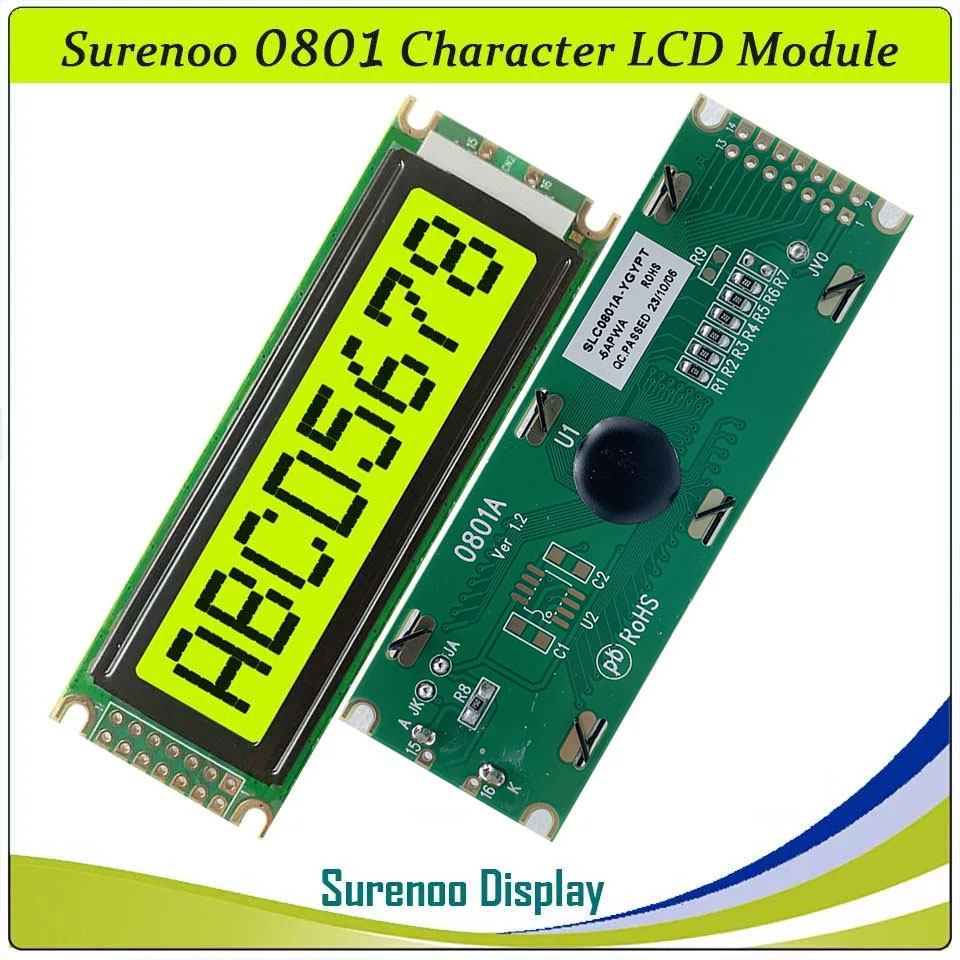 Surenoo 0801 Character LCD Module Display Panel Screen