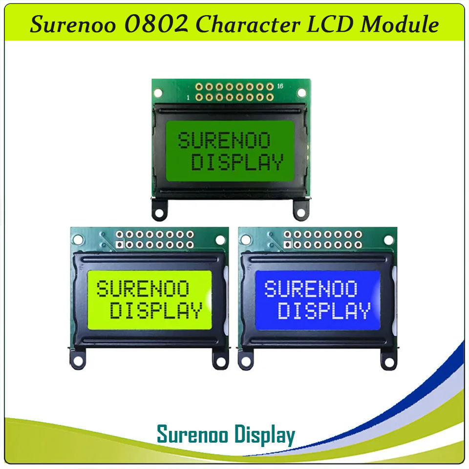 Surenoo 0802 Character LCD Module Display Panel Screen