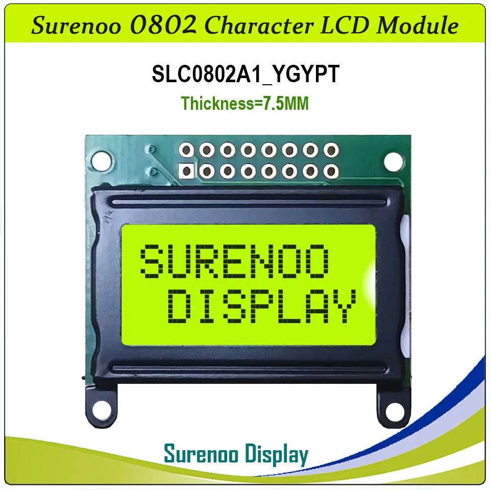 Surenoo 0802 Character LCD Module Display Panel Screen