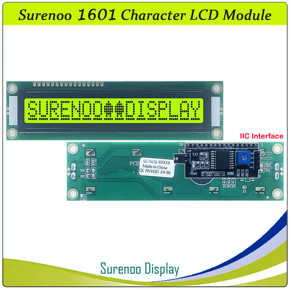 Surenoo 1601 Character LCD Module Display Panel Screen