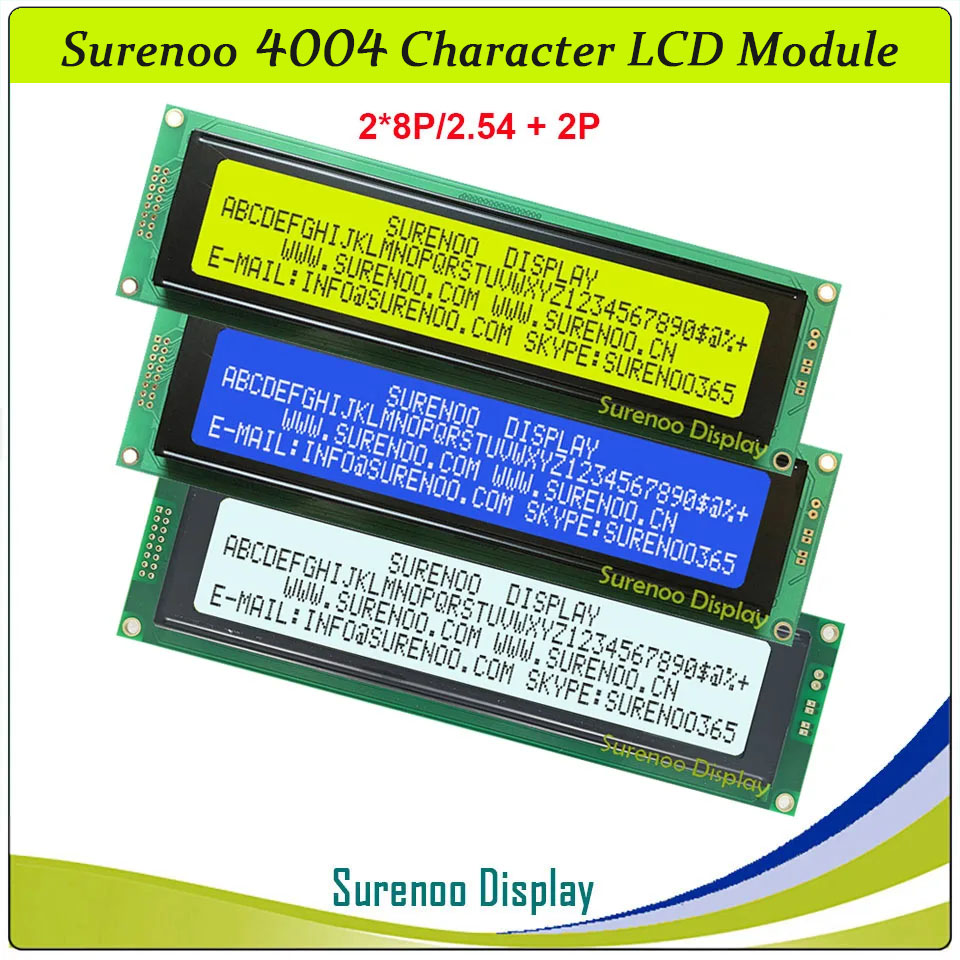 Surenoo 4004 Character LCD Module Display Panel Screen