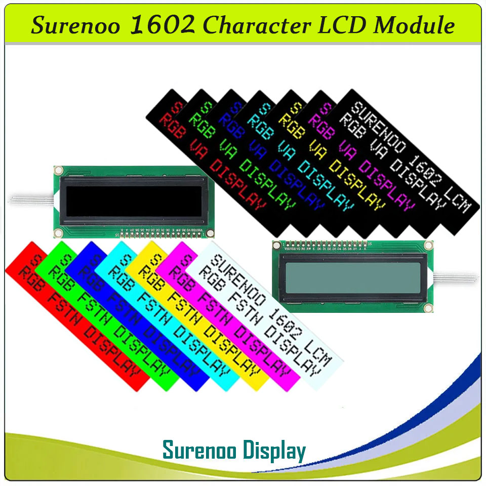 Surenoo 1602 Character Lcd Module Display Panel Screen