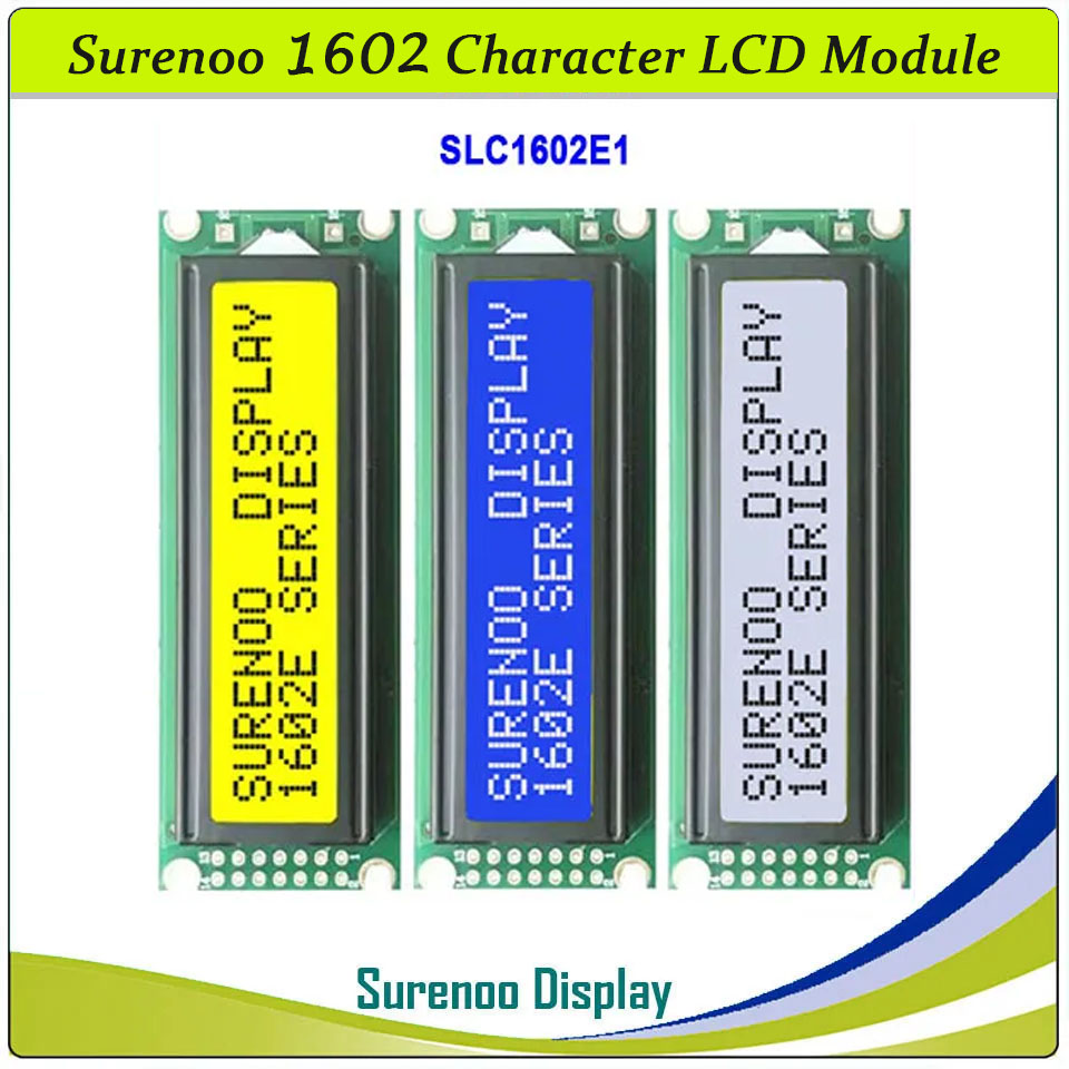 Surenoo 1602 Character LCD Module Display Panel Screen