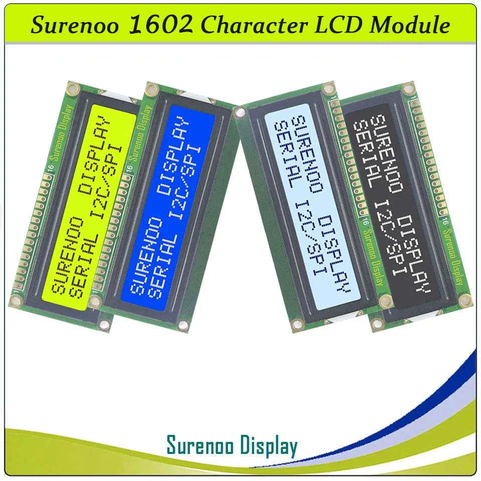 Surenoo 1602 Character LCD Module Display Panel Screen